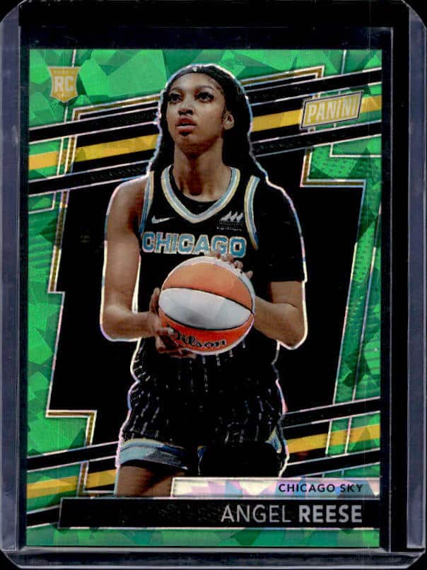 2024 Panini - The National VIP Gold Pack Angel Reese Green Cracked Ice ...