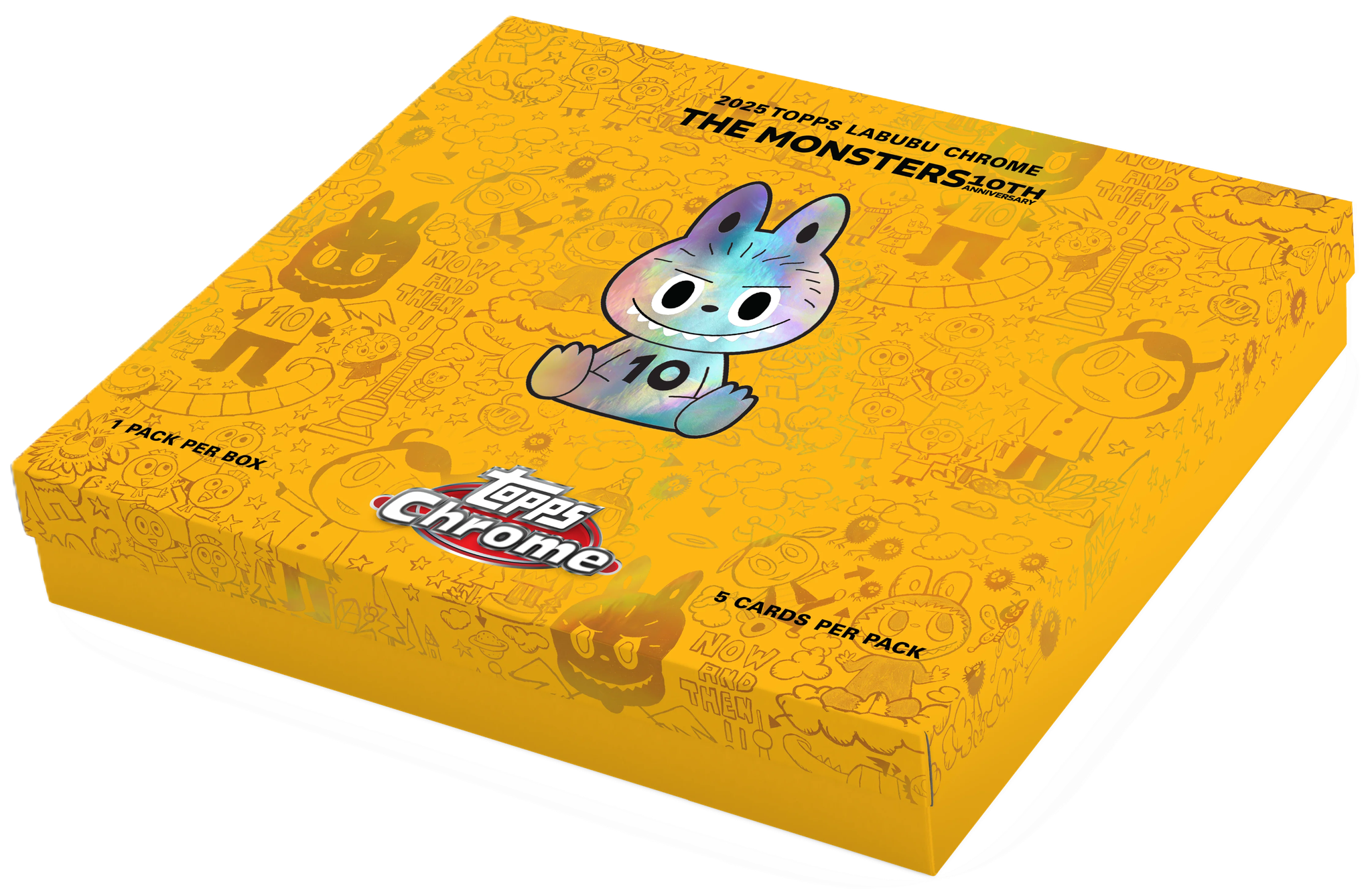 2025 Topps Chrome Labubu 10th Anniversary Hobby Box – Honey Hole ...